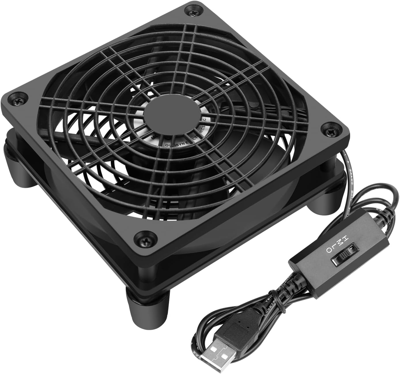 Amazon.com: Qirssyn USB Computer Fan Quiet, 5V Powered Fan with Speed ...