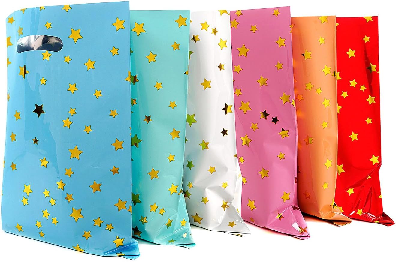 Amazon.com: WSPER 48 Pcs Party Favor Bags Plastic Return Gift Goodie ...