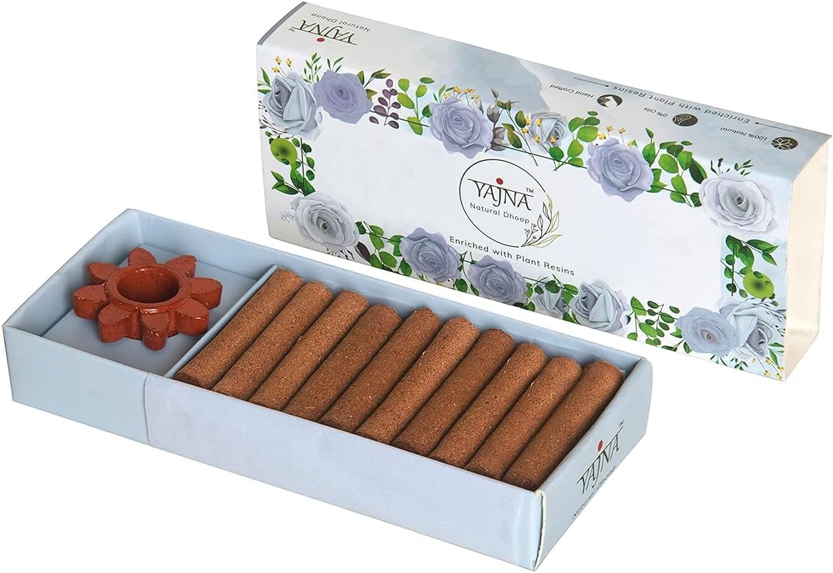Amazon.com: Dhoop Sticks for Pooja - Organic Incense with Camphor ...