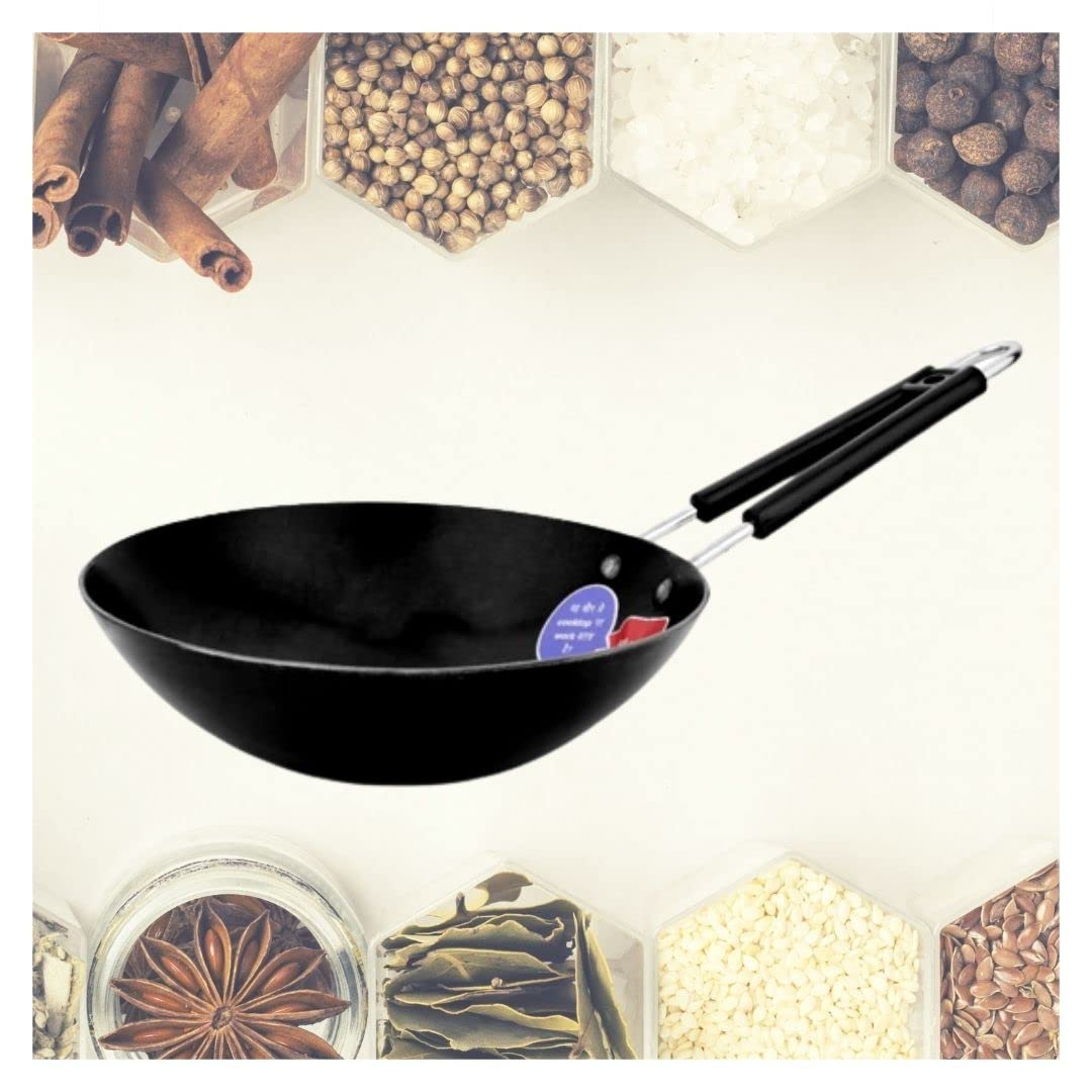 Buy Being One Pure Iron Saute Pan/Fyring Pan With Long Stainless Steel ...
