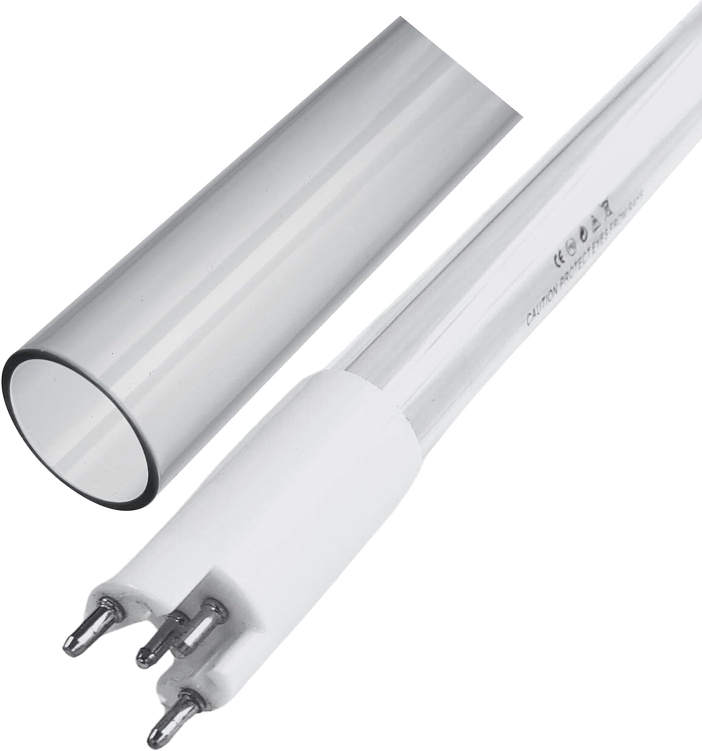 LSE Lighting Combo AQ-UV-L330C UV Lamp and Quartz Sleeve for AQ-UV-10C System, Clear, LSEcomboAQ ...