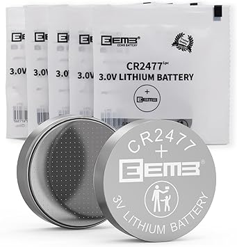 Amazon.com: EEMB 5 Pack CR2477 Battery 3V Lithium Battery Button Coin ...
