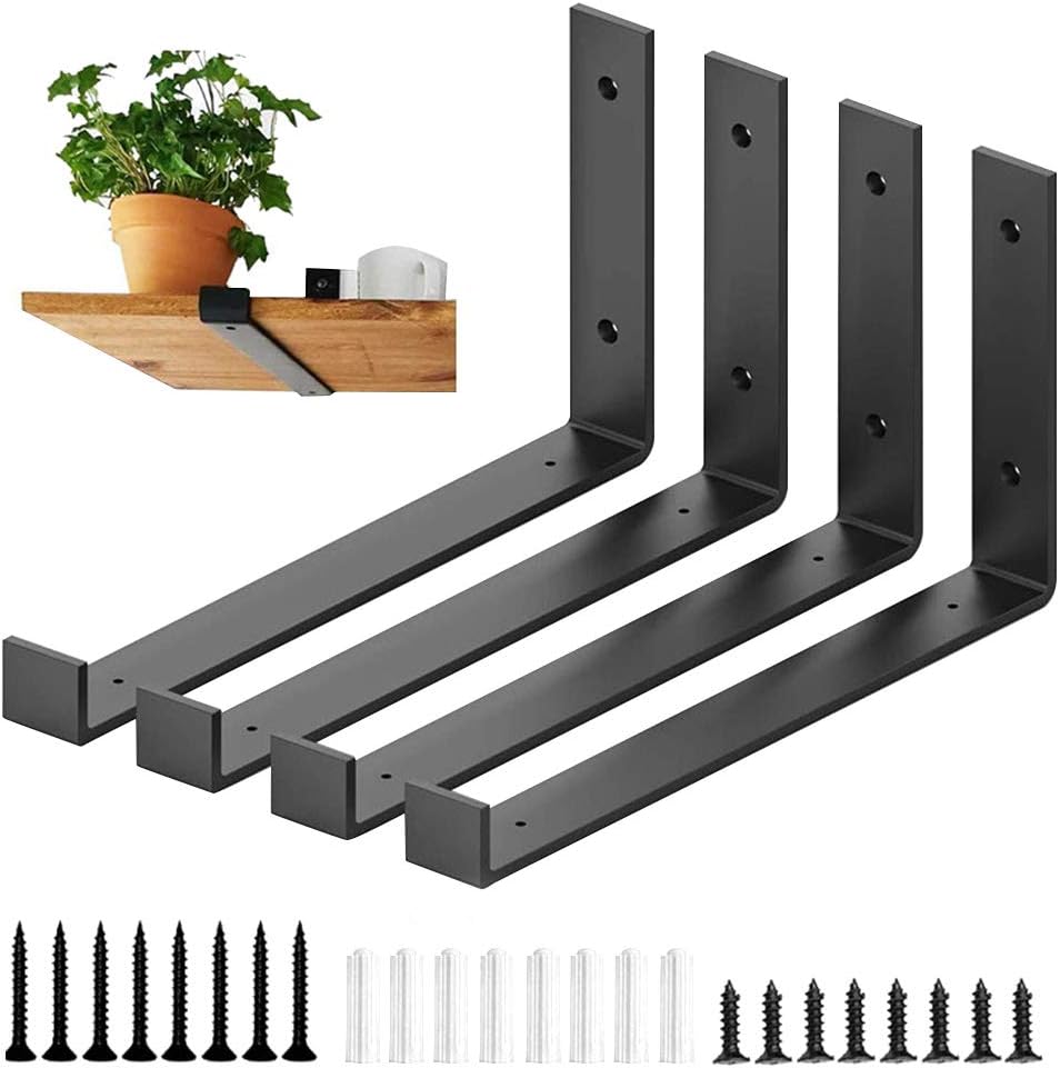 MLOQI Lot de 6 Equerre Murale Robustes de 5 mm d'épaisseur échafaudage ...