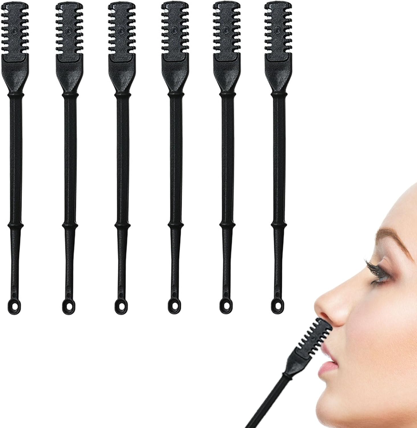 6PCS 2-in-1 Razor Nose Hair for Men&Women 360° Double Sided Rotating ...