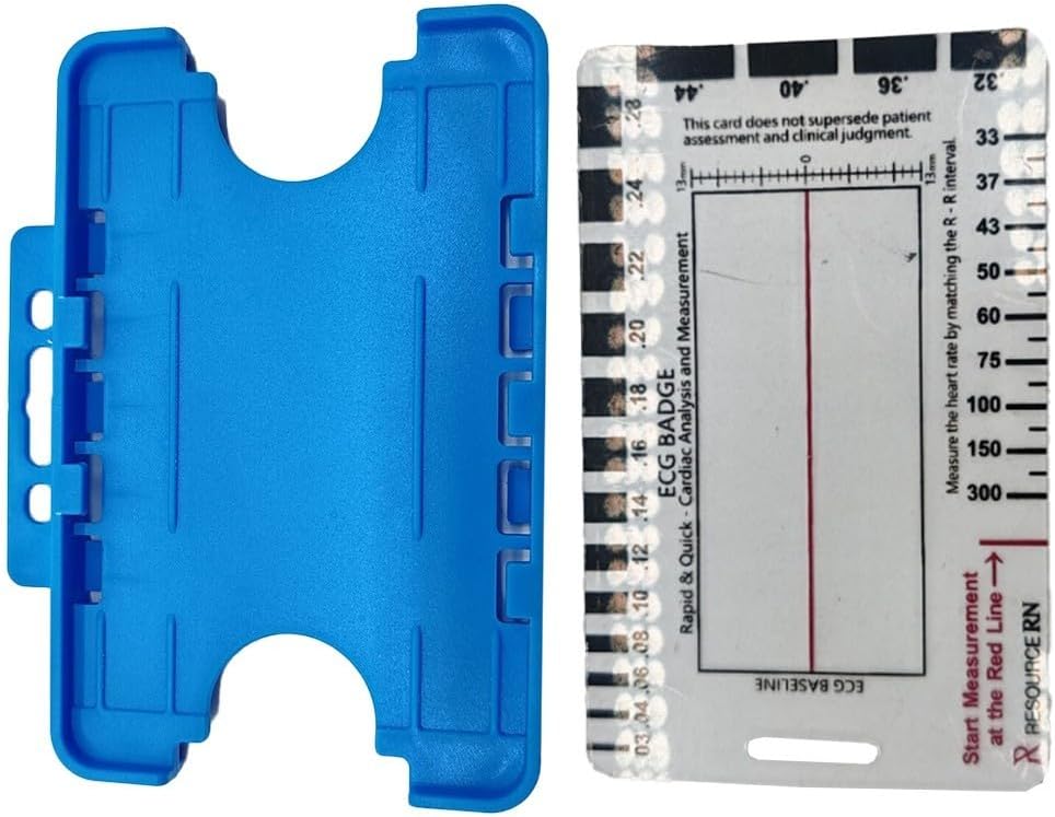 7-Step ECG Ruler for Portable EKG Measurement Tool, Transparent ABS ECG ...