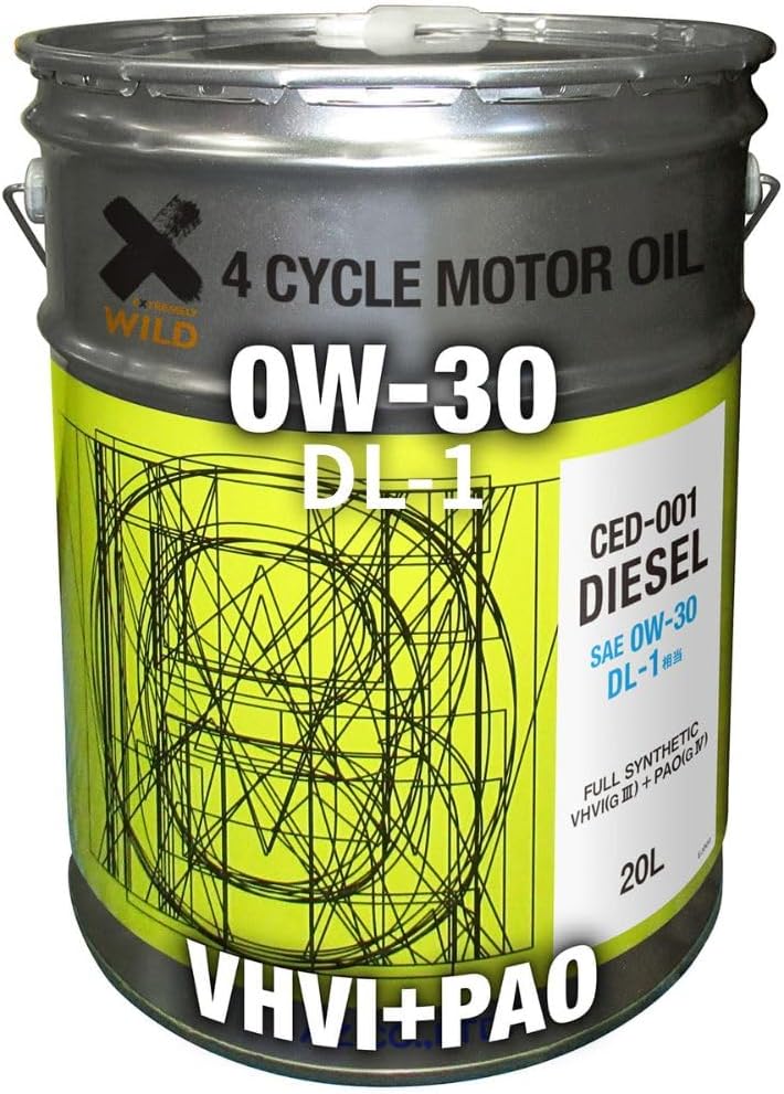 Amazon | AZ (エーゼット) エンジンオイル 20L 車用 0W-30 DL-1相当 DPF対応 ディーゼルオイル CED-001/DIESEL100%化学合成油(VHVI+PAO ...