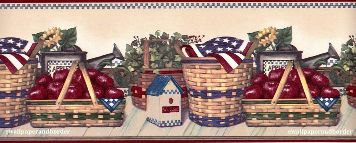 York Wallcoverings BG1680BD Chef's A-Cookin' Wallpaper Border, Rust ...