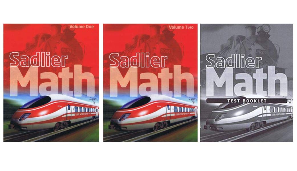 (P9811-0213) Sadlier Math Workbook Volume 1&2 + Test Booklet - Grade 1 ...