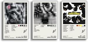 Amazon.com: ASAP Poster Rocky Music Album Cover Signed Limited Canvas ...