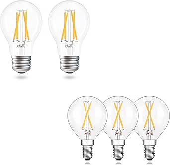 TOKCON 12V Low Voltage LED Light Bulbs - Soft Warm 2700K(Only for 12V-24V DC/12V AC)- 4W E26 A19 ...