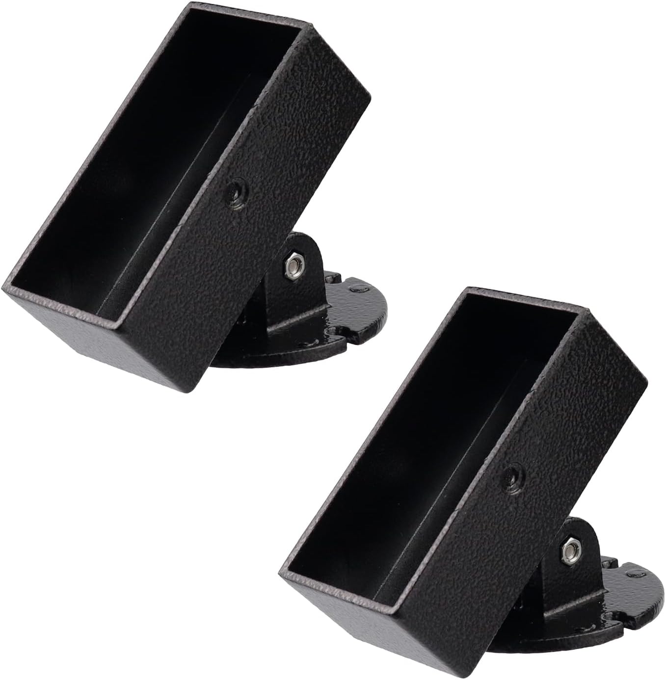 Risbay 2PCS Black Aluminum Alloy Swivel Rail Connector Bracket ...