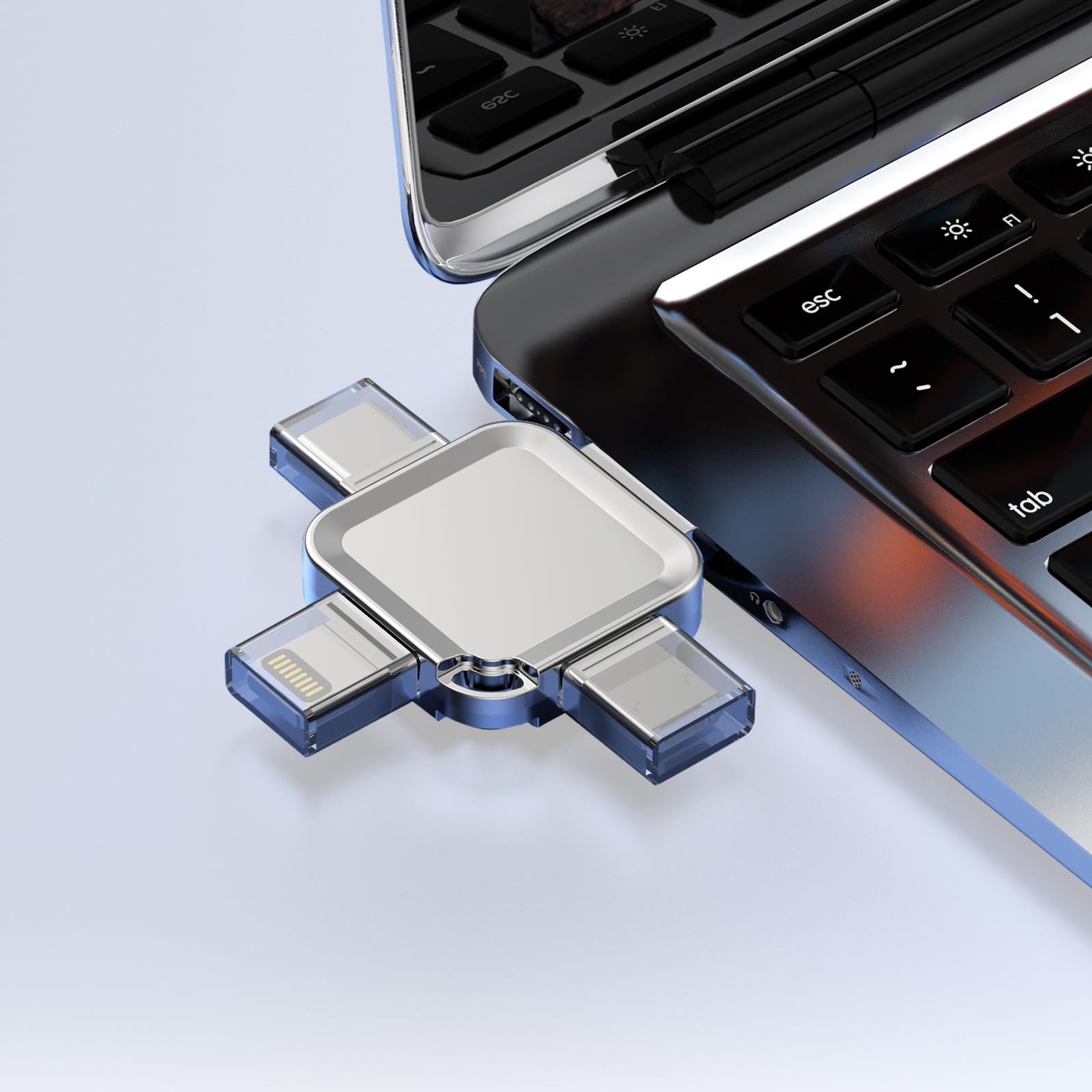 Amazon.com: 64GB 4-in-1 USB Flash Drive,Photo Memory Stick for iPhone ...