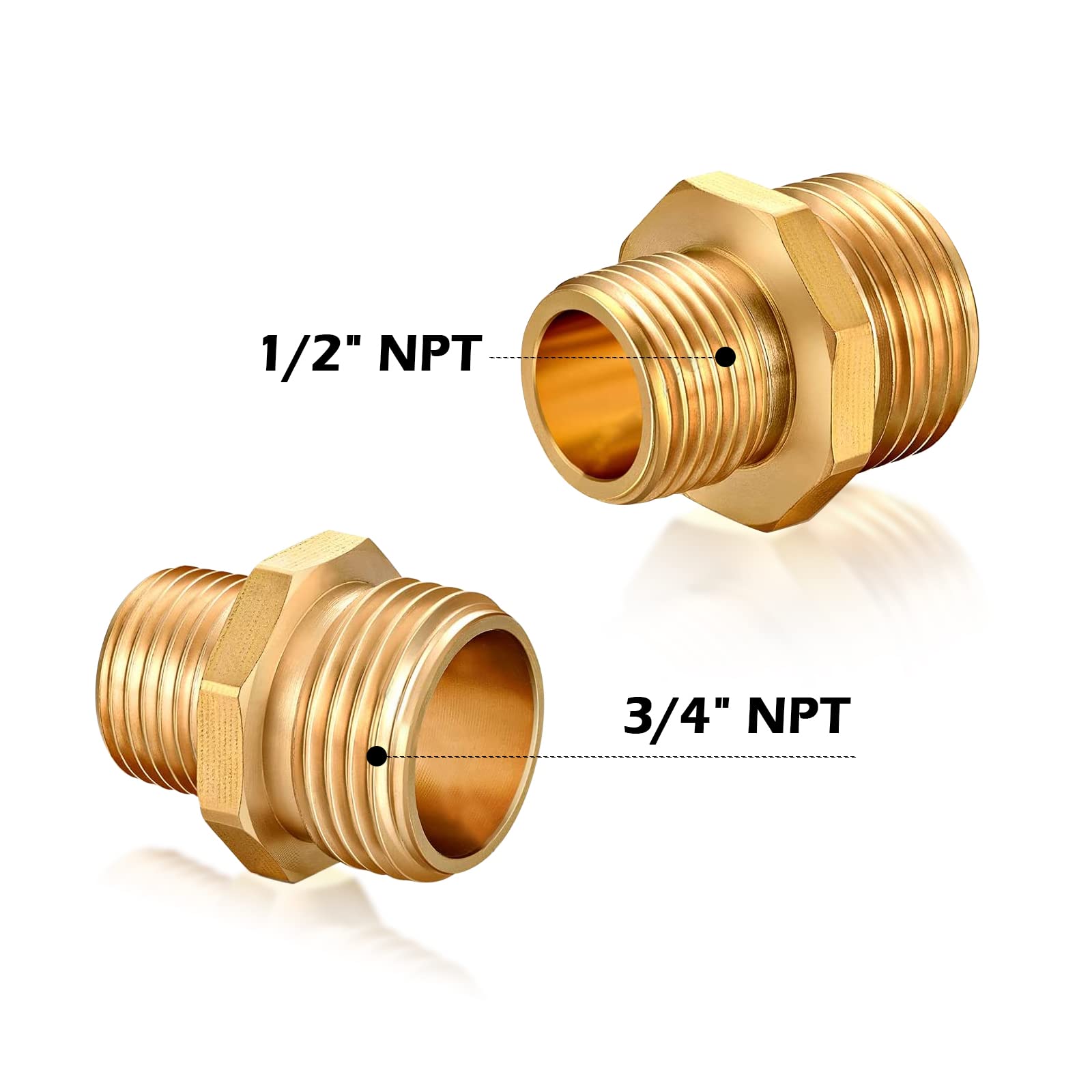 Snapklik.com : Solid Brass Garden Hose Adapters Bathroom Shower Hose ...
