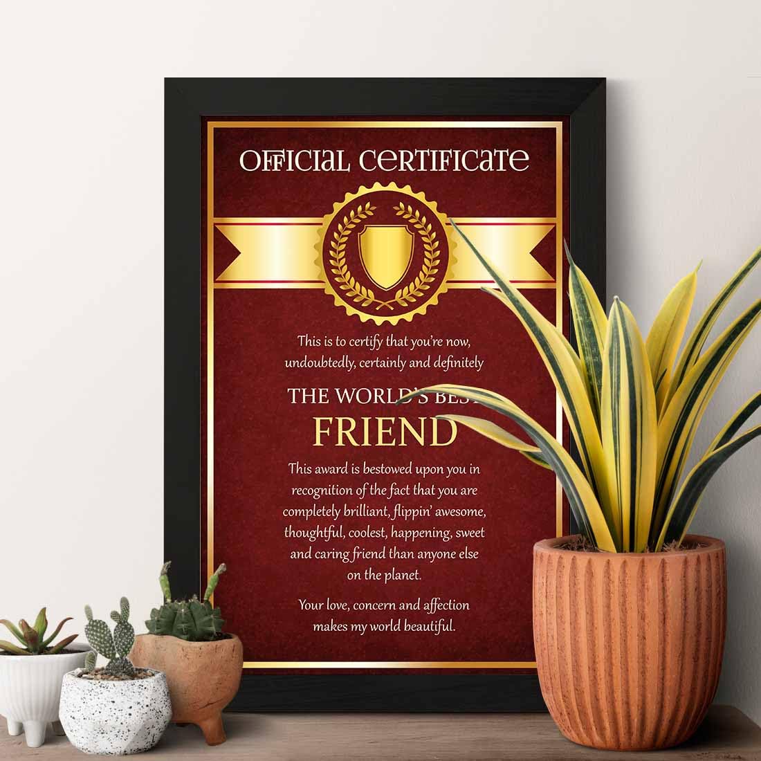 Birthday Best Friend Certificate Best Friend Award Sticker | TikTok