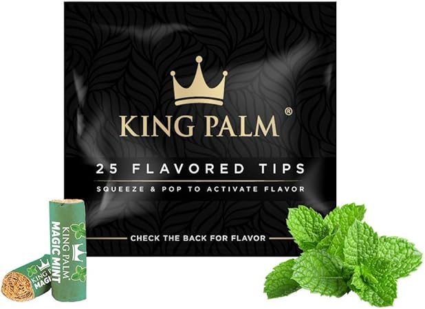 Amazon.com: King Palm Flavors Filter Tips - Magic Mint 25pk - Flavored ...