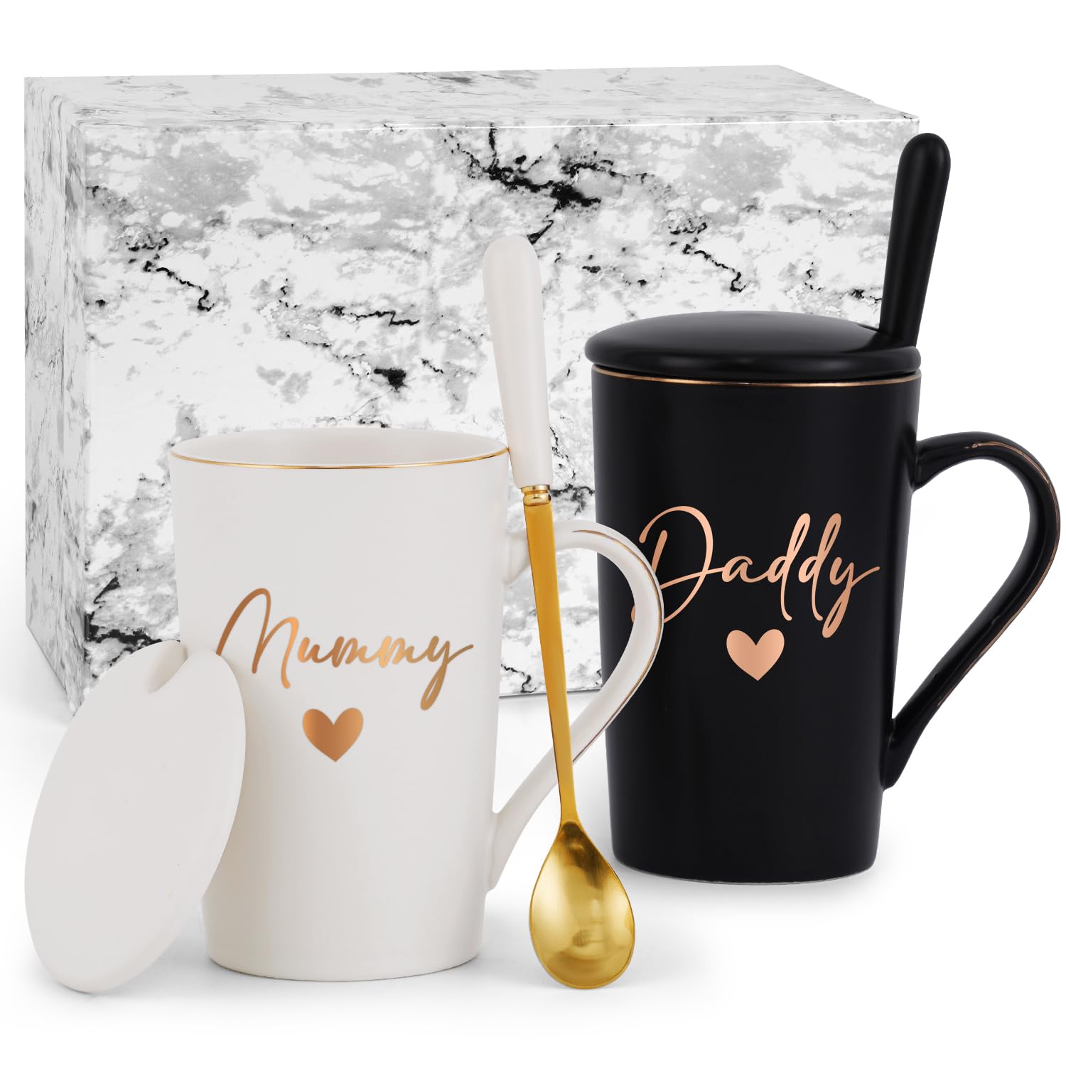 Joymaking New Mum and Dad Gifts Coffee Mug for New Parents, 14oz Coffee ...