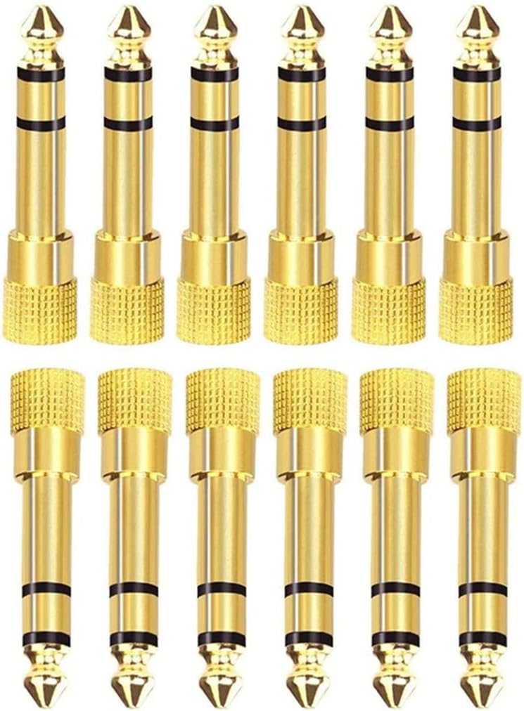 Amazon.com: JOLGOO Quarter inch Adapter, 6.35mm (1/4 inch) Male to 3 ...