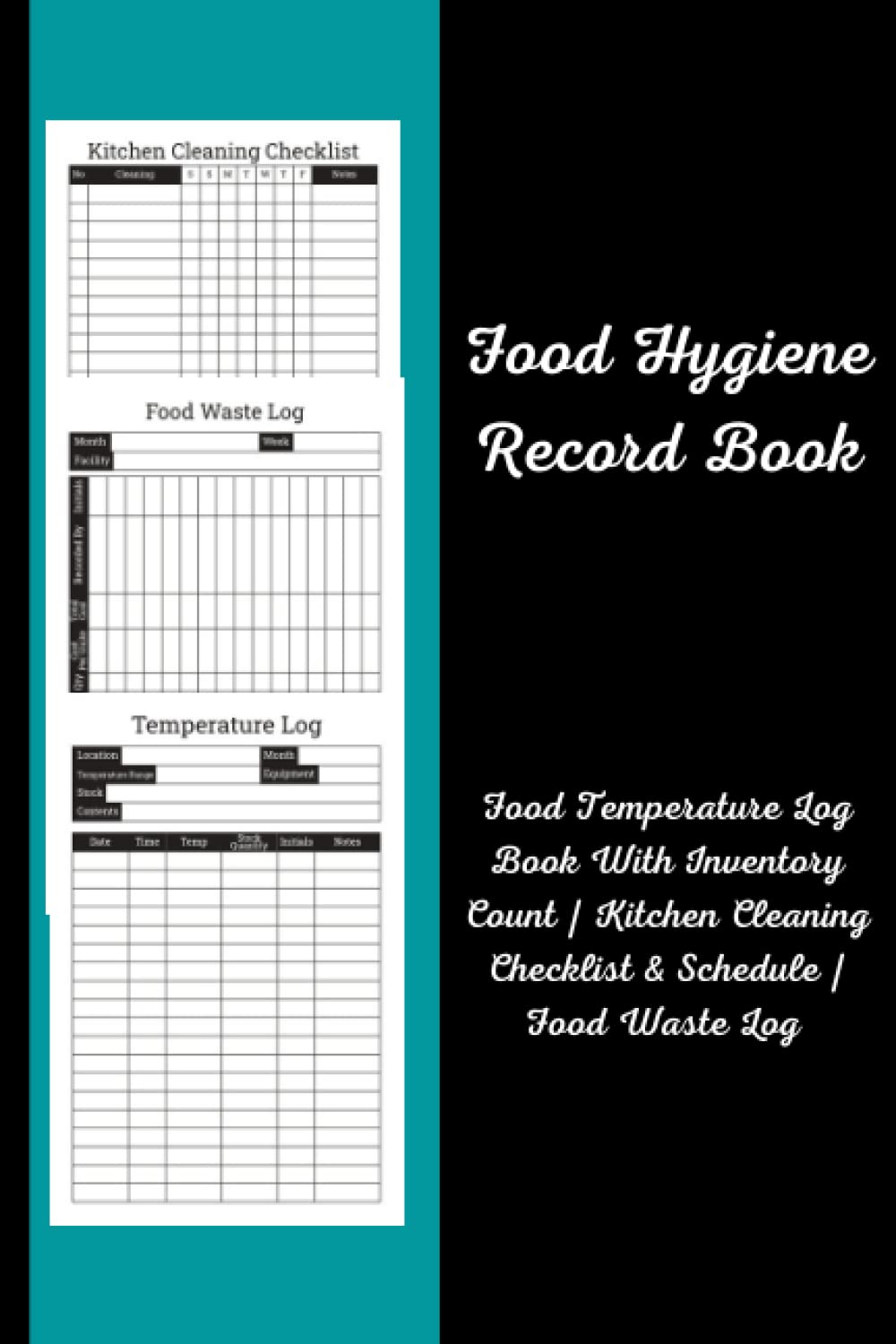 Buy Food Hygiene Record Book: Food Temperature Log Book With Inventory ...