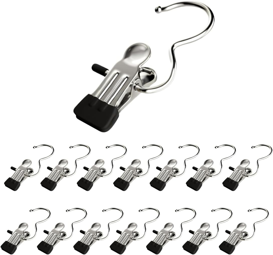 Amazon.com: 24 Pack Hanger Clips, Multi Function Clip Hooks, Laundry ...