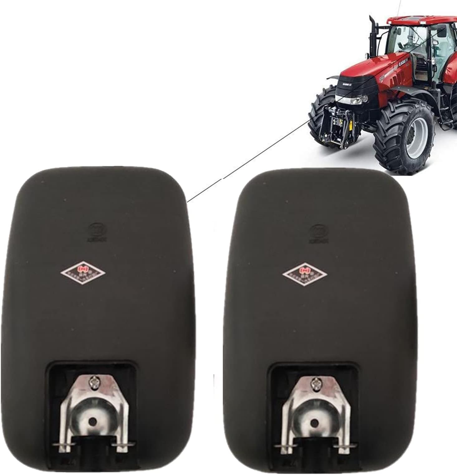 2Pcs Universal Excavator Rear View Mirror Truck Passenger Car Caravan ...