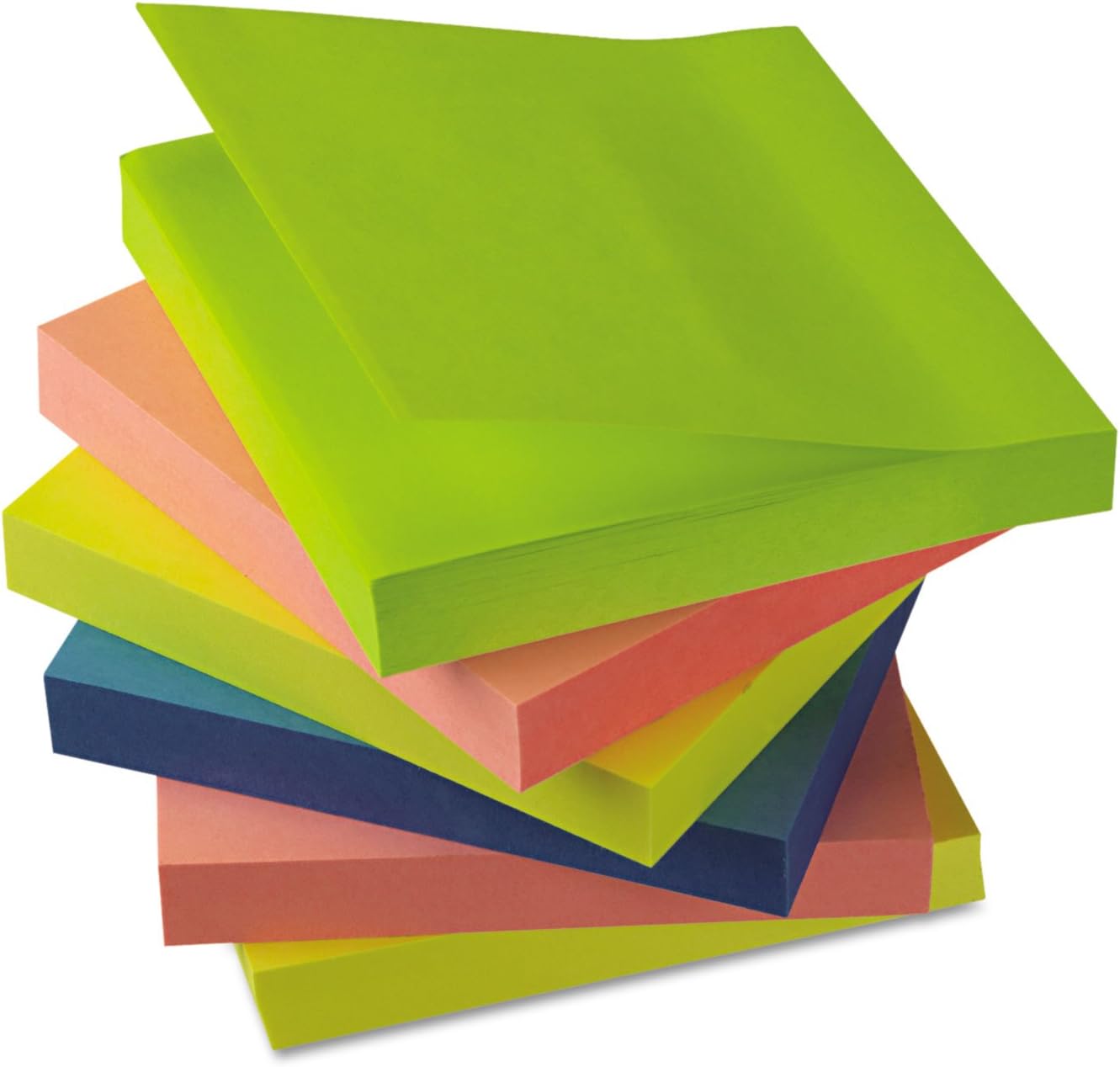 Universal 35612 Notas autoadhesivas, 3 x 3, colores neón surtidos, 100 hojas, 12 unidades – Yaxa ...