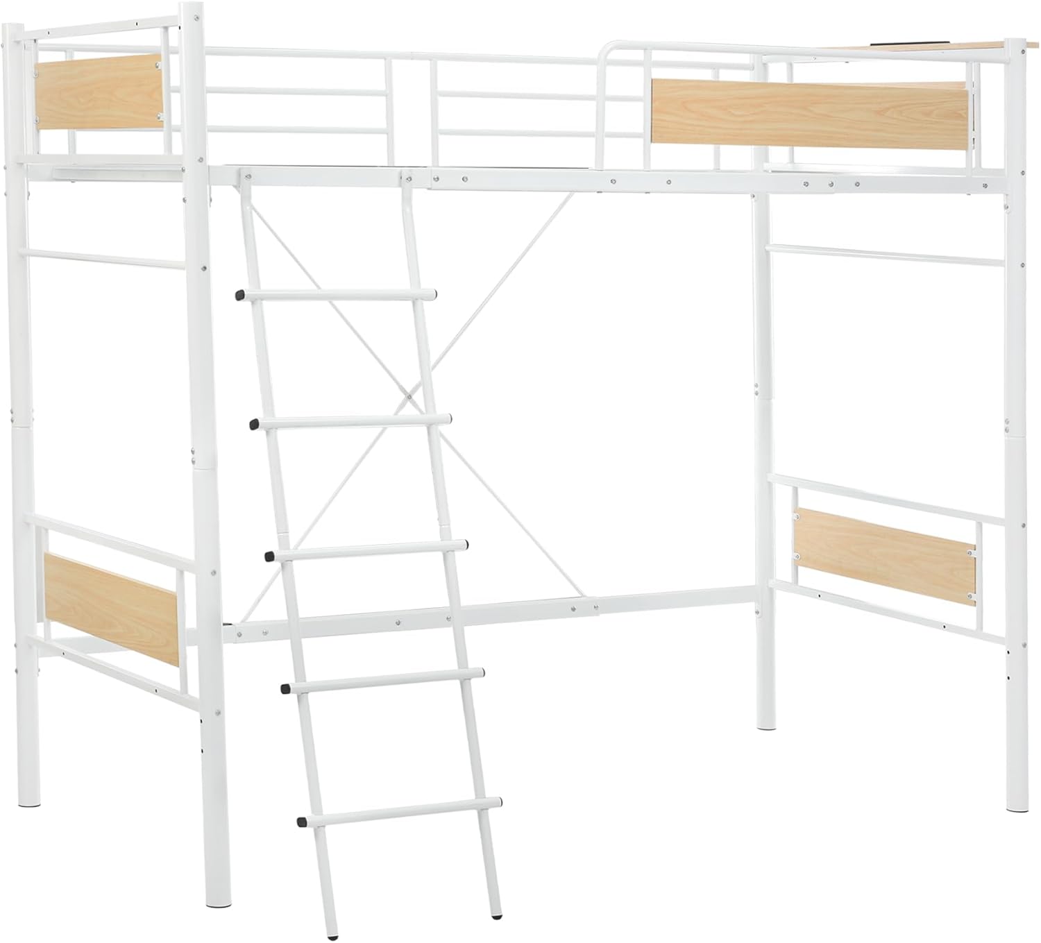 Amazon｜OSJ ロフトベッド システムベット ベッドフレーム 宮 シングル コンセント付き ベッド パイプベッド 耐荷重150kg 高さ180cm スチール 北欧風 子供ベッド 大人 ...