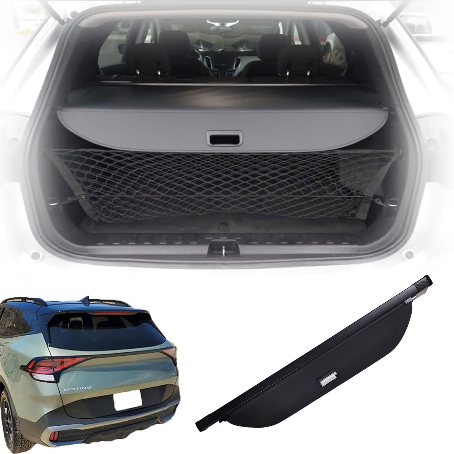 Amazon.com: kaungka Cargo Security Rear Trunk Cover Retractable for ...