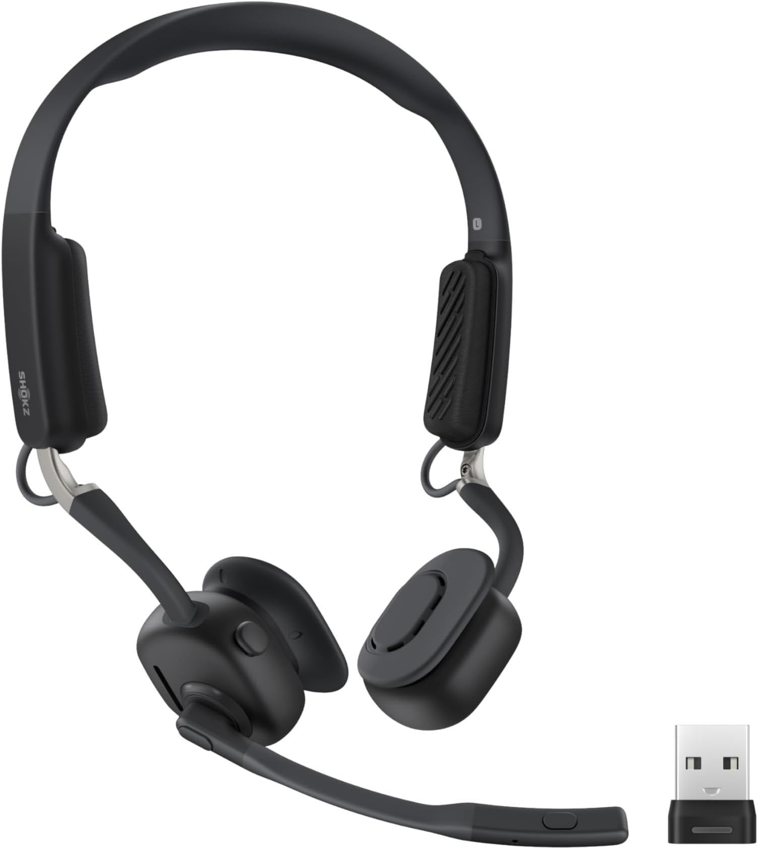 Amazon.com: SHOKZ New OpenMeet UC - Open-Ear Bluetooth Computer Headset ...