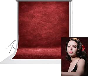 Amazon.com : UrcTepics 8x10ft Red Abstract Photography Backdrop for ...