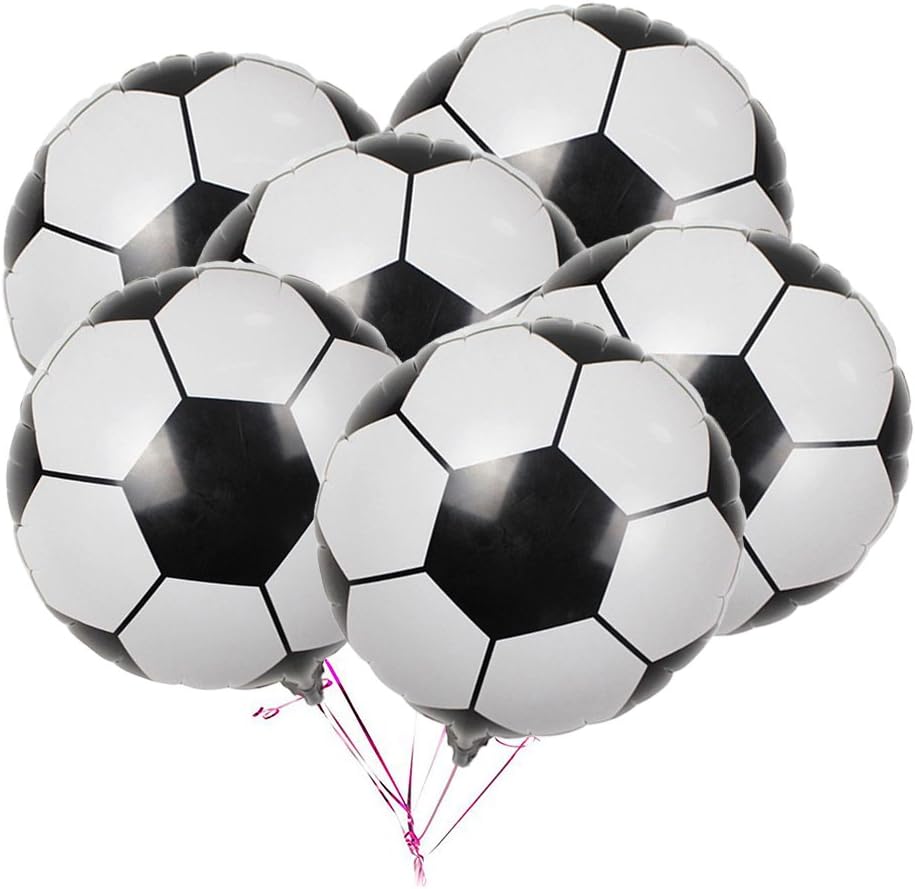 Amazon.com: 20-Pack Soccer Balloons Game Balloons Foil Mylar Aluminum ...