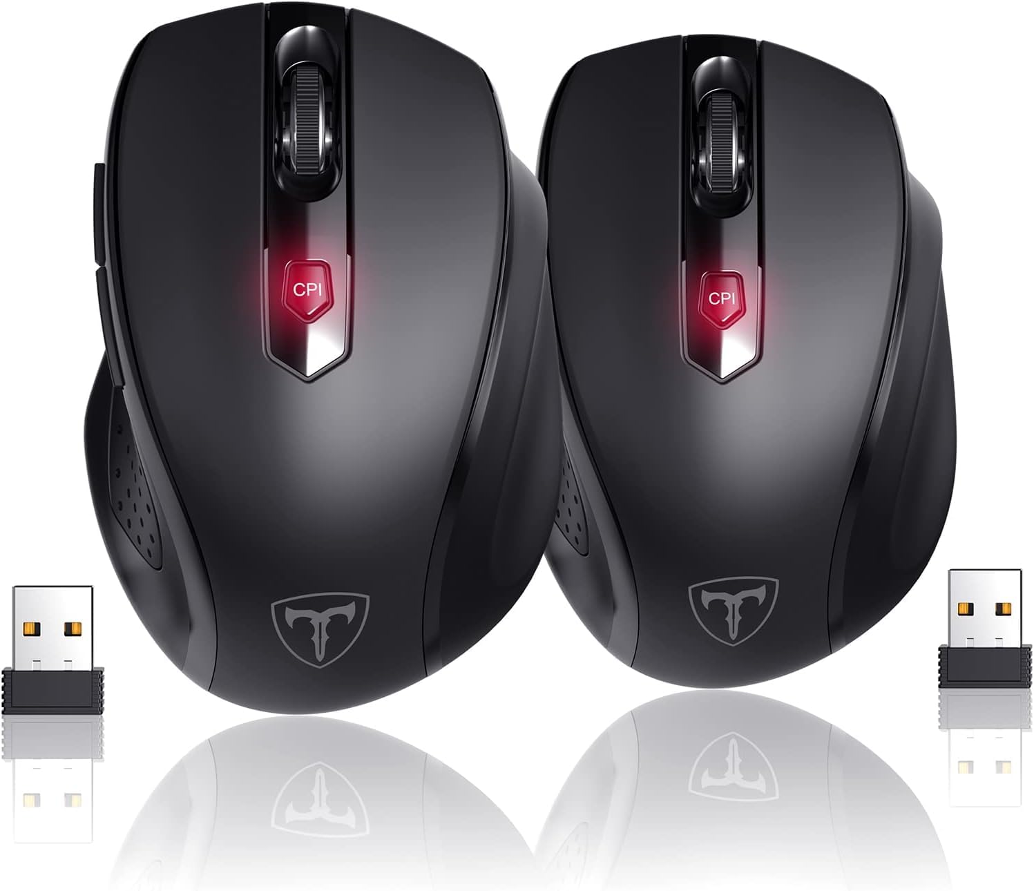 Amazon.com: HOTWEEMS Wireless Mouse, D-09 Computer Mouse USB Cordless ...