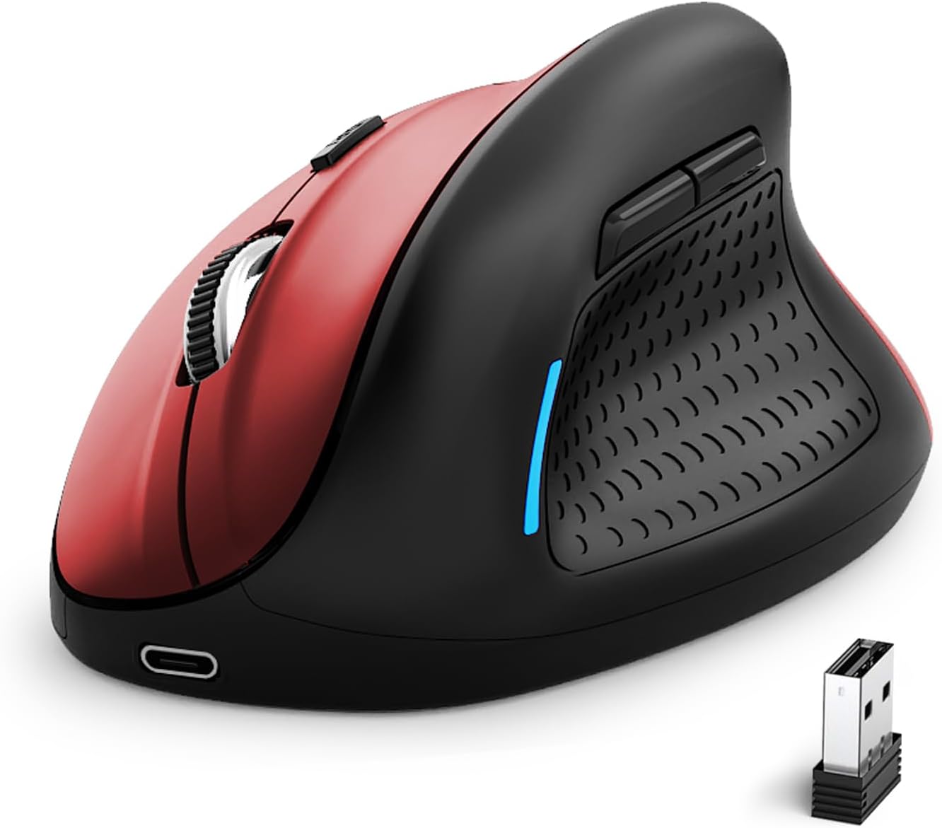 Amazon.com: E-YOOSO Ergonomic Mouse, Wireless Vertical Mouse with 6 ...