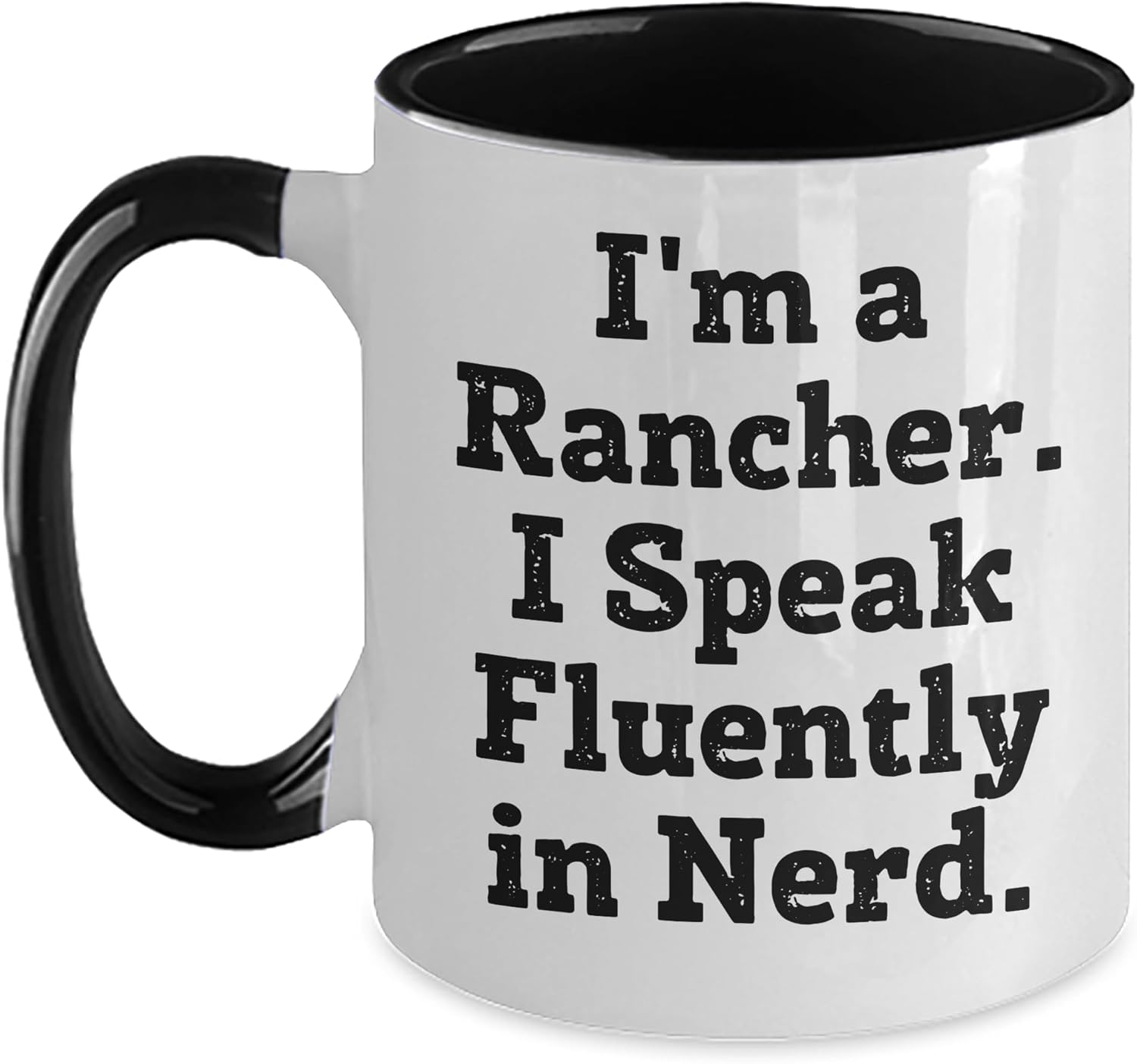 Amazon.com: Gifts for Ranchers | Two Tone Rancher Coffee Mug | Funny ...