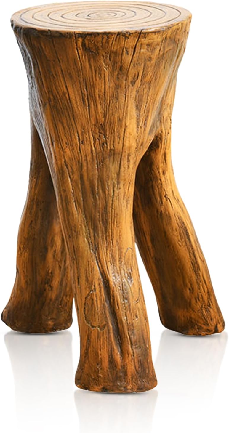 24" Tree Roots Stump Pedestal Table Stand Cabin Decor, Handcast ...