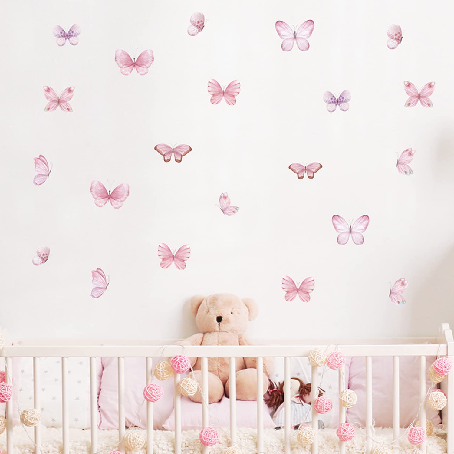 Amazon.com: Payutou 6 Sheet 34Pcs Wall Stickers for Girls Bedroom ...