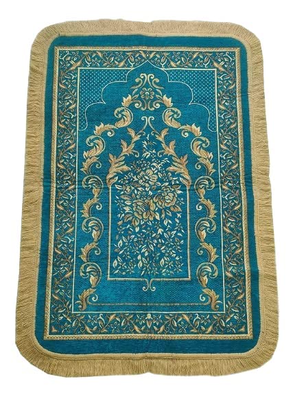 Buy Treasuretree Ultra Premium Thick Prayer Mat With Soft Velvet (Blue ...