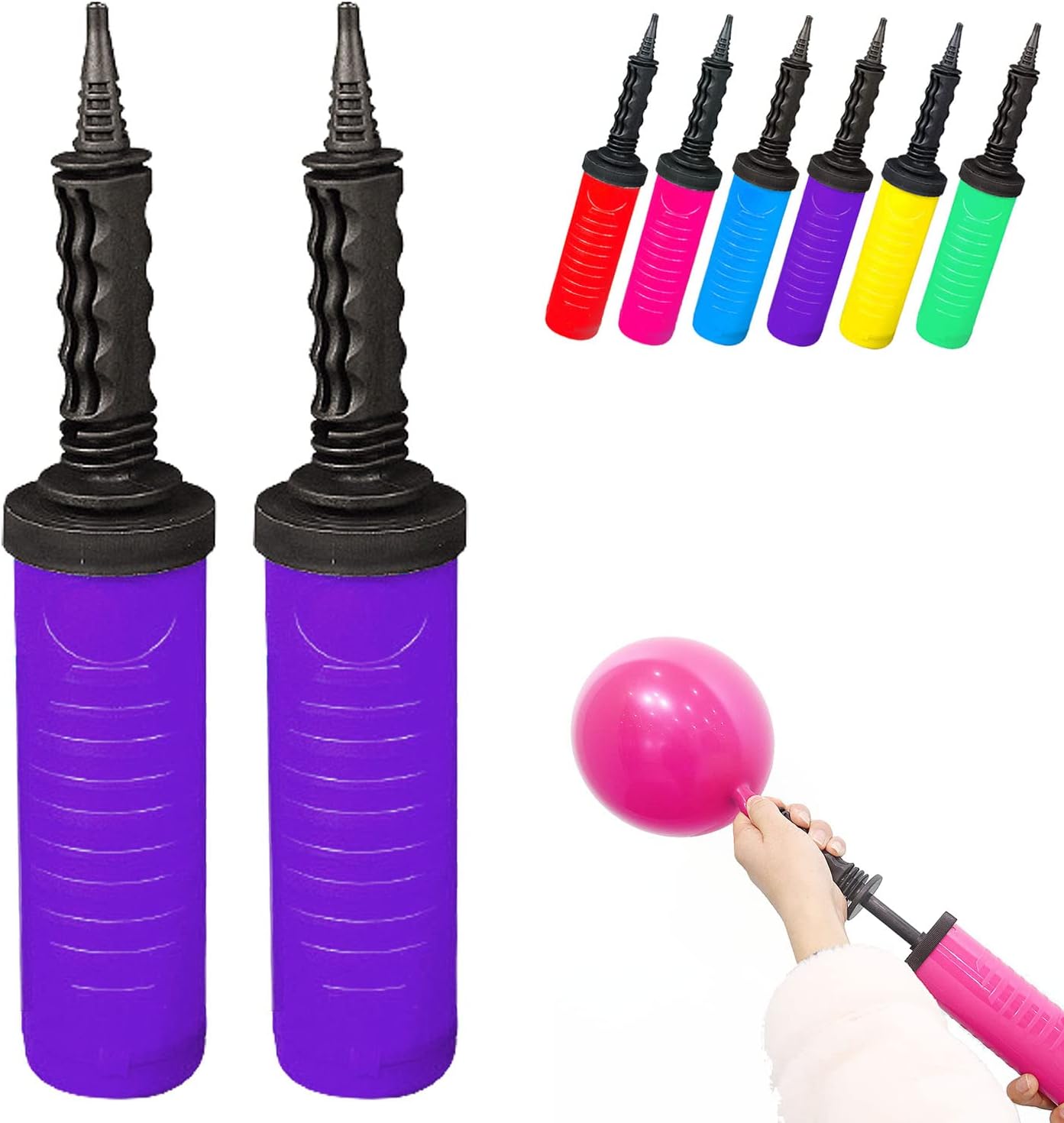 Balloon Pump 2 Pack Hand Manual Inflator, Balloon Manual Pump Blower ...