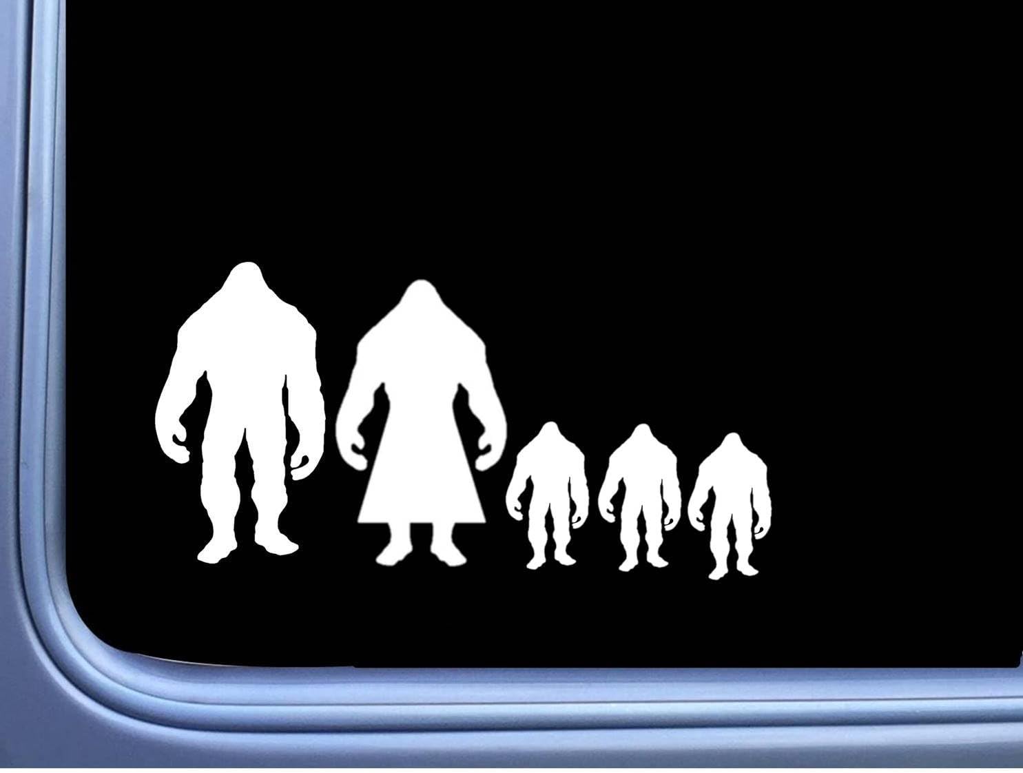 Amazon.com: EZ-STIK Bigfoot Family Sticker M308 8 Inch Decal sasquatch ...