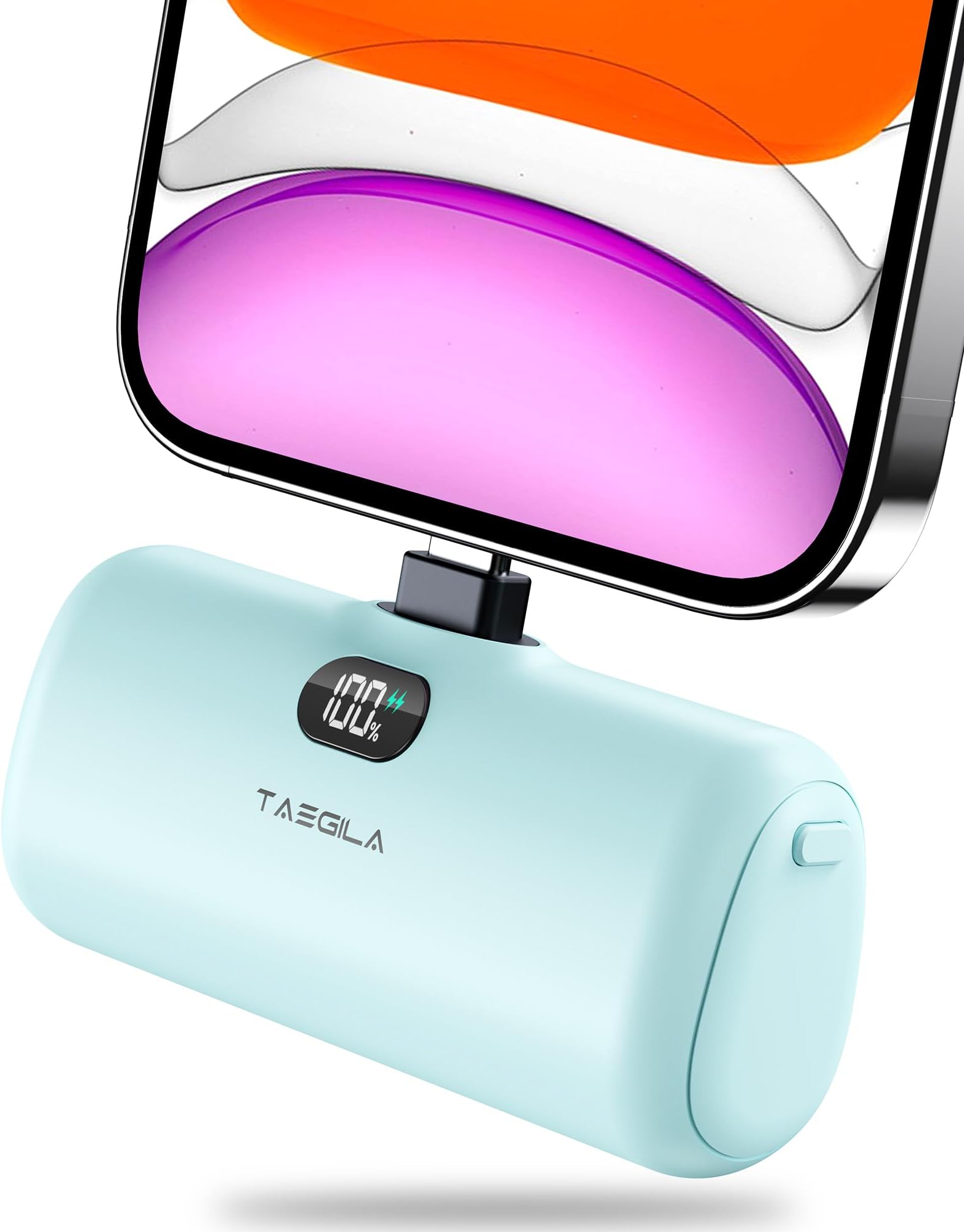 Amazon.com: Taegila Portable Phone Charger for iPhone, 5000mAh Small ...