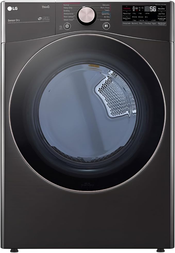 Amazon.com: LG DLEX4000B 7.4 cu. ft. Ultra Large Capacity Smart Wi‑Fi ...