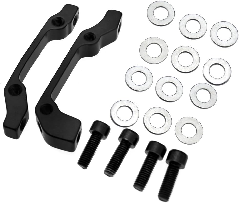 Amazon.com : Micro Trader 160/180mm Front&Rear CNC Disc Brake Adapter ...