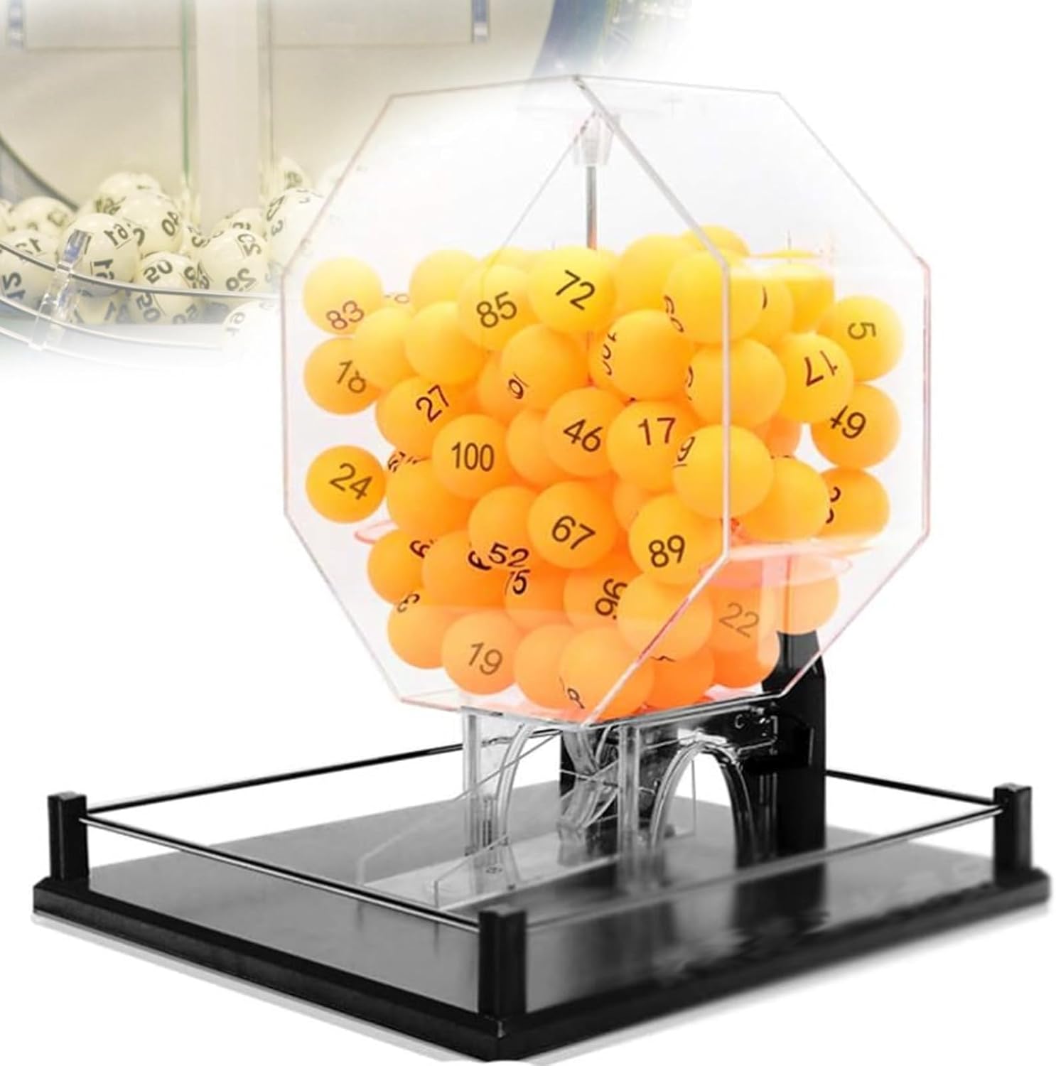 PASPRT Hand Crank Lottery Machine,Bingo Balls Machine,Ball Number ...