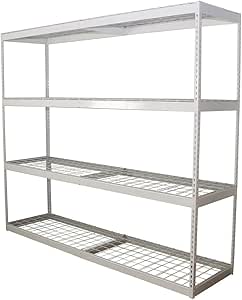 Amazon.com: SafeRacks Freestanding Shelf | Steel Shelving Unit | 2'D x ...