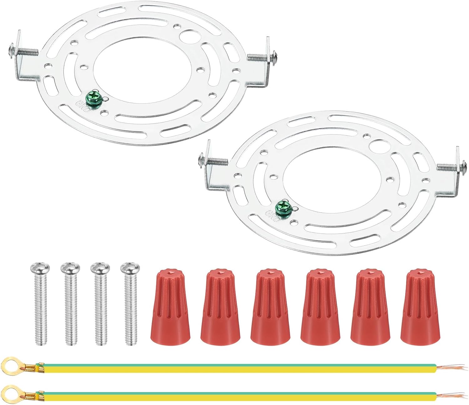 PATIKIL 115mm (4.53") Universal Light Fixture Mounting Bracket Kit, 2 ...