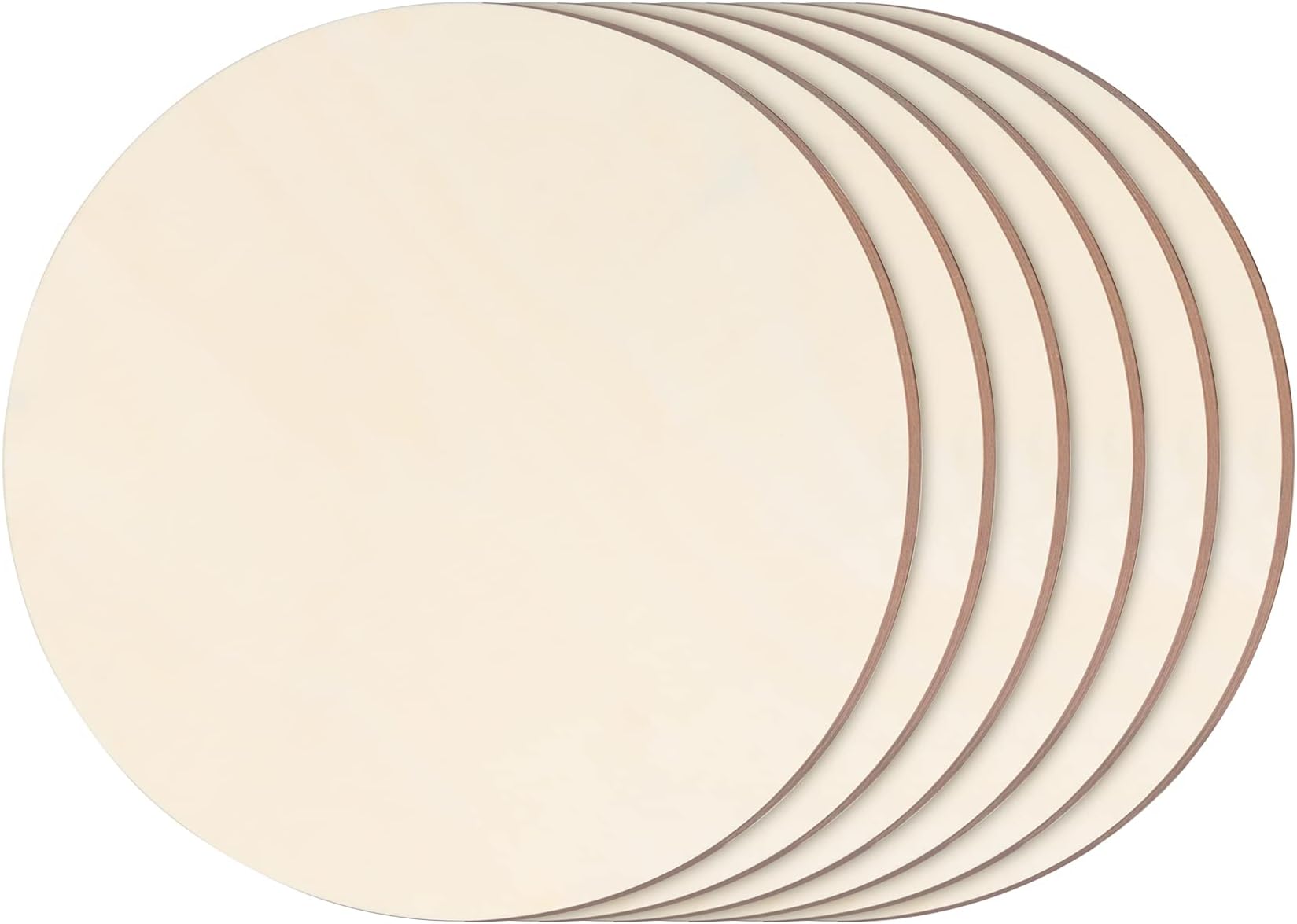 Amazon.com: 14 PCS 12 Inch Unfinished Wood Circles, Thickness 6 mm ...