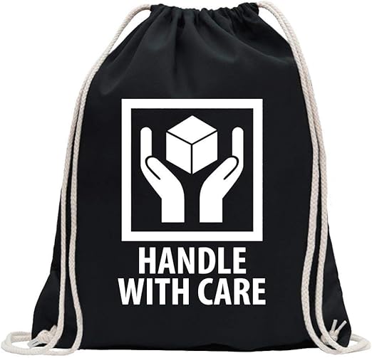 Handle with care package bagpack printed Design Print Gift Idea ...
