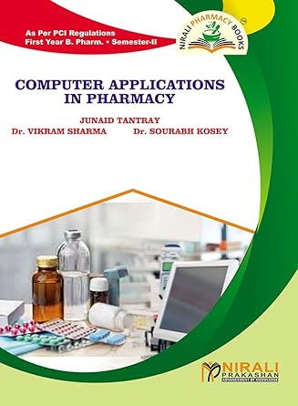 Amazon.in: Buy Computer Application In Pharmacy Book Online at Low ...
