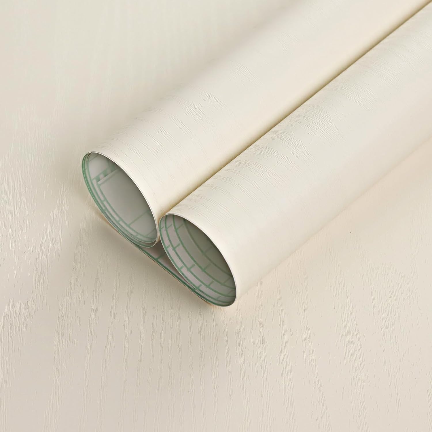 Oxdigi 24" x 196" Cream White Wood Grain Contact Paper Decorative for ...
