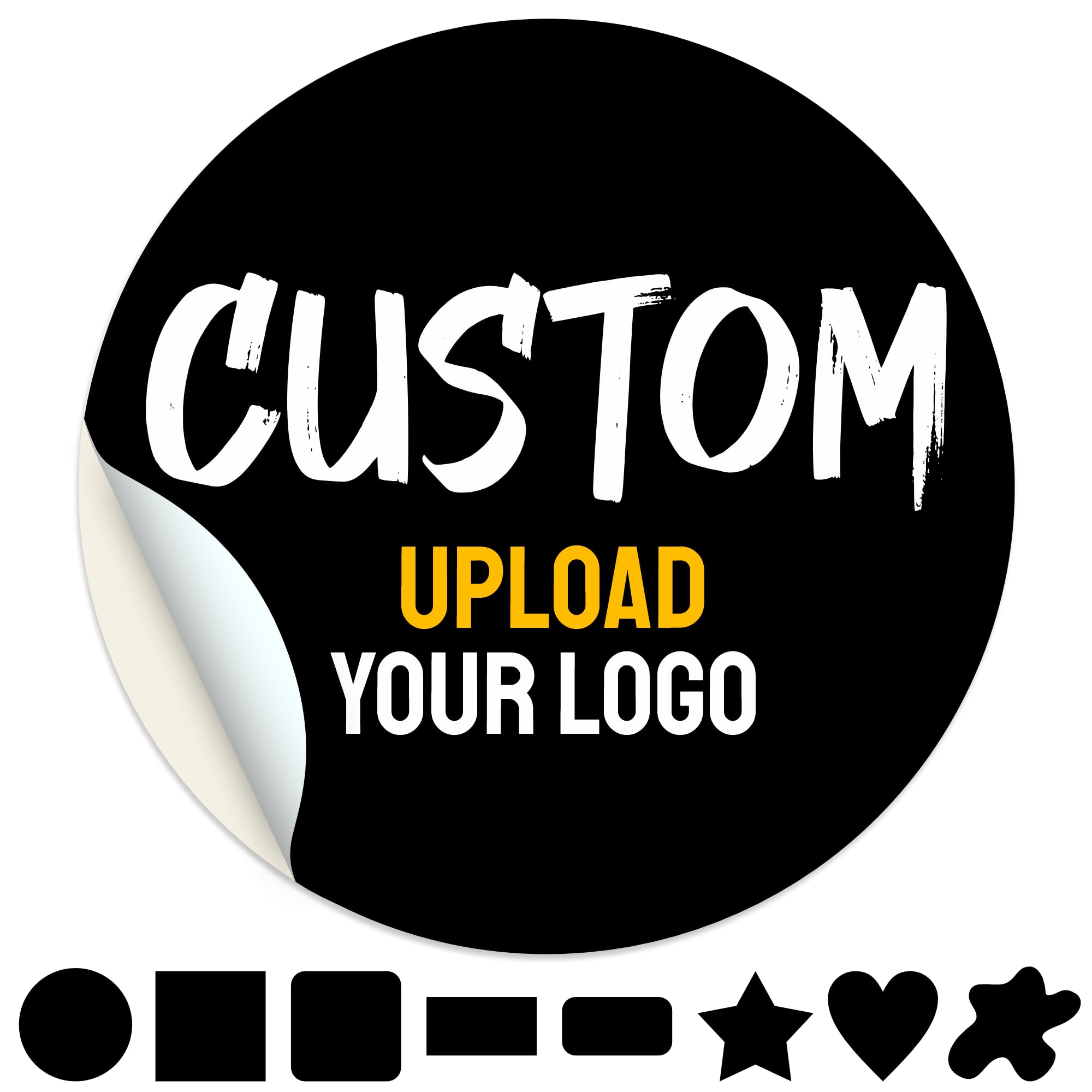 Amazon.com : VulgrCo Custom Vinyl Business Label Stickers, 120qty ...