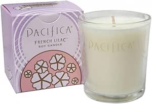 Amazon.com: Pacifica French Lilac 5.5oz Soy Candle : Home & Kitchen